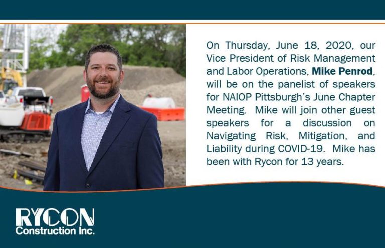Rycon's Mike Penrod, VP of Risk Management and Labor Operations, Spoke ...